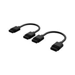 Corsair iCUE LINK Kabel, 100mm, gerade schwarz, 2 St&uuml;ck