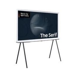 Samsung The Serif GQ-55LS01BG, QLED-Fernseher 138 cm (55 Zoll), weiß/schwarz, UltraHD/4K, SmartTV, WLAN, Bluetooth, HDR10+, FreeSync Premium, 100Hz Panel Sichtbares Bild: 138 cm (55") Auflösung: 3840 x 2160 Pixel Format: 16:9