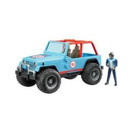 Bruder Jeep Cross Country Racer mit Rennfahrer, Modellfahrzeug blau Maßstab: 1:16 Altersangabe: ab 4 Jahren Gewicht: 800 g