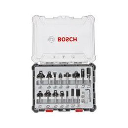 Bosch Fr&auml;ser-Set, 15-teilig 8mm-Schaft