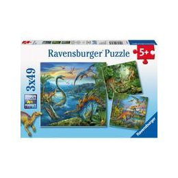 Ravensburger Faszination Dinosaurier, Puzzle Teile: 147 (3x 49) Altersangabe: ab 5 Jahren Motive: Dinosaurier