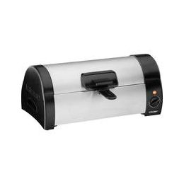 Cloer Brötchenbäcker 3080, Toaster silber/schwarz, 570 Watt, für 3 - 4 Brötchen Leistung: 570 Watt Ausstattung: Krümelschublade