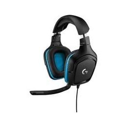 Logitech G432 Gaming Headset, Gaming-Headset schwarz/blau