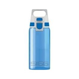 Sigg Trinkflasche VIVA ONE Blue 0,5L blau Material: Polypropylen (PP) Besteht aus: Transparente Flasche + ONE-Verschluss, bequem mit einer Hand zu öffnen Fassungsvermögen: 0,5 Liter