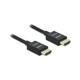 Delock Koaxiales High Speed HDMI-Kabel 48 Gbps 8K 60Hz schwarz, 2 Meter