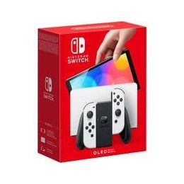 Nintendo Switch (OLED-Modell), Spielkonsole weiß Datenspeicher: 64 GB Display: 7" (17,8 cm) OLED-Multi-Touch-Screen, 1280 x 720 Pixel