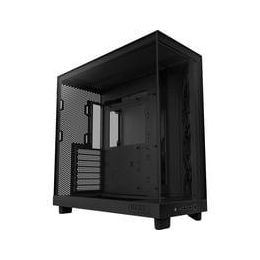 NZXT H6 Flow , Tower-Geh&auml;use schwarz, Tempered Glass