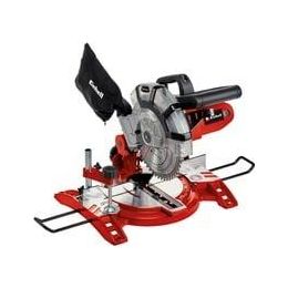 Einhell Kapp-und Gehrungssäge TC-MS 2112 rot/schwarz, 1.400 Watt Leistung/Spannung: 1.400 Watt Sägeblatt Ø: 210 mm Sägeblattbohrung: 30 mm Schnittleistung: 120 mm Länge, 55 mm Tiefe