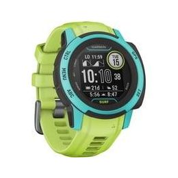 Garmin Instinct 2s Surf Edition, Smartwatch dunkelgrau/türkis Display: 2 cm (0,79 Zoll) Kommunikation: Bluetooth Armbandlänge: 112 - 180 mm