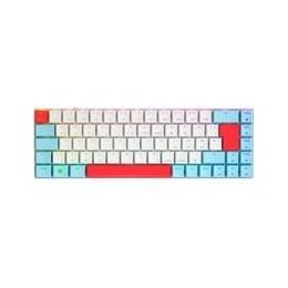 MX-LP 2.1 Compact Wireless, Gaming-Tastatur wei&szlig;/mehrfarbig, DE-Layout, Cherry MX Low Profile RGB Speed