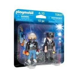 Playmobil 70822 DuoPack Polizist und Sprayer, Konstruktionsspielzeug Serie: DuoPack Teile: 10 -teilig Altersangabe: von 4 Jahren bis 10 Jahren Material: Kunststoff