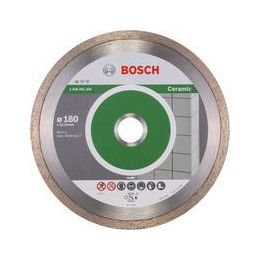 Bosch Diamanttrennscheibe Standard for Ceramic, Ø 180mm Bohrung 22,23mm Materialeignung: Fliesen, Mauerwerk, Stein Durchmesser: 180 mm Bohrung: 22,23 mm