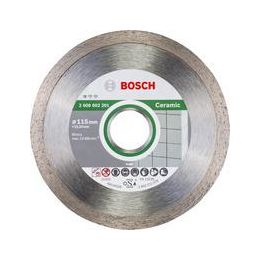 Bosch Diamanttrennscheibe Standard for Ceramic, Ø 115mm Bohrung 22,23mm Materialeignung: Fliesen, Mauerwerk, Stein Durchmesser: 115 mm Bohrung: 22,23 mm