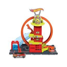 Hotwheels City Super Fire Station, Rennbahn inkl. 1 Spielzeugauto Serie: City Altersangabe: ab 4 Jahren Material: Kunststoff