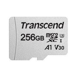 Transcend 300S 256 GB microSDXC, Speicherkarte silber, UHS-I U3, Class 10, V30, A1 Kapazität: 256 GB Geschwindigkeit: Lesen: max. 100 MB/s, Schreiben: max. 40 MB/s Speichertyp: microSDXC Bus-Schnittstelle: UHS-I, High Speed