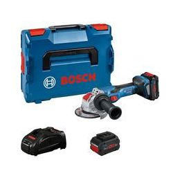 Bosch X-LOCK Akku-Winkelschleifer BITURBO GWX 18V-15 C Professional blau/schwarz, 2x Akku ProCORE18V 5,5Ah, L-BOXX Leistung/Spannung: Akku-Betrieb, 18Volt Schleifscheibe Ø: 125 mm