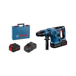 Bosch Akku-Bohrhammer BITURBO GBH 18V-36 C Professional blau/schwarz, 2x Akku ProCORE18V 5,5Ah, Bluetooth Modul, im Koffer Leistung/Spannung: Akku-Betrieb, 18Volt Drehzahl: 500 U/min Schlagenergie: 7 Joule Werkzeug-Aufnahme: SDS-max