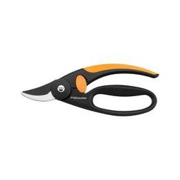 Fiskars Bypass-Gartenschere "Elegance" P44 schwarz/orange Schnittkapazität: 20 mm Griff: Glasfaserverstärkter Kunststoff, Softgrip Verwendung: Zum Schneiden von frischen Zweigen bis zu Ø 20mm Gewicht: 154 g