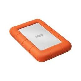 LaCie Rugged Mini 1 TB, Externe Festplatte silber/orange, Micro-USB-B 3.2 Gen 1 (5 Gbit/s)