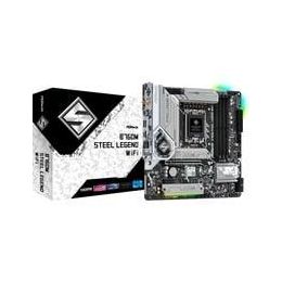 Asrock B760M Steel Legend WiFi, Mainboard grau/schwarz