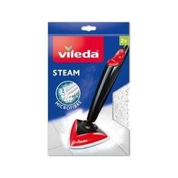 Vileda Ersatzbezug f&uuml;r 100&deg;C & Steam, Wischbezug wei&szlig;, 2 St&uuml;ck