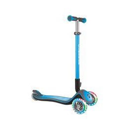 Globber Elite Deluxe mit Leuchtrollen, Scooter hellblau Bauweise: Dreirädrig Tragkraft: 50 kg Altersangabe: von 36 Monaten bis 9 Jahren Zielgruppe: Schulkinder, Kindergartenkinder