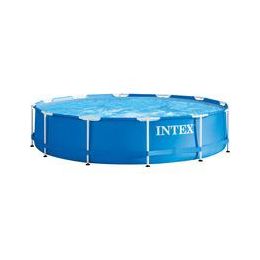 Intex Frame Pool Set Rondo, Ø 366cm x 76cm, Schwimmbad blau, Kartuschenfilteranlage ECO 604G Wasserinhalt: 6.503 Liter Wassertiefe max.: 61 cm Filtersystem: , 2.271 l/h