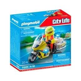 Playmobil 71205 Notarzt-Motorrad mit Blinklicht, Konstruktionsspielzeug Serie: City Life Teile: 20 -teilig Altersangabe: von 4 Jahren bis 10 Jahren Material: Kunststoff