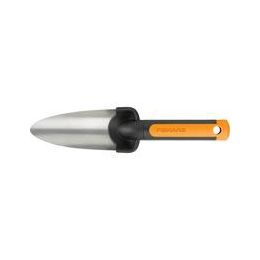Fiskars Pflanzkelle Premium schwarz/orange, 7cm Arbeitsbreite: 7 cm Typ: Kleine Pflanzkelle Stiel-System: Fest montierter Stiel, kein Schnellwechsel-System