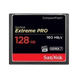 Sandisk CompactFlash Extreme Pro 128 GB, Speicherkarte schwarz, UDMA 7