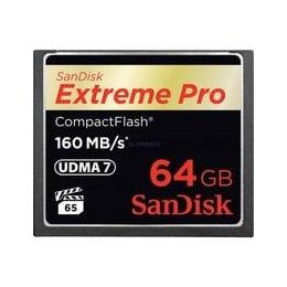 Sandisk CompactFlash Extreme Pro 64 GB, Speicherkarte schwarz, UDMA 7