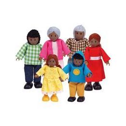 HAPE Puppenfamilie - Dunkle Hautfarbe Art: Puppe Altersangabe: ab 36 Monaten Zielgruppe: Kindergartenkinder