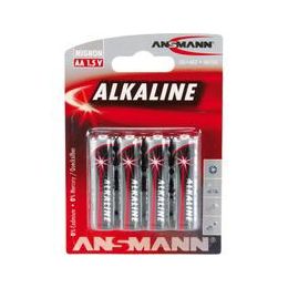 Ansmann Alkaline Red, Batterie 4 St&uuml;ck, AA