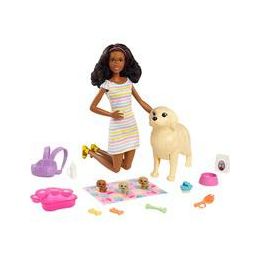 Mattel Barbie Puppe (brünett) mit Hund und Welpen Serie: Barbie Family & Friends Art: Puppe Altersangabe: ab 36 Monaten Zielgruppe: Schulkinder, Kindergartenkinder