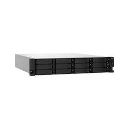 QNAP TS-1232PXU-RP-4G, NAS LAN: 10 GBit/s, 100 MBit/s, 1000 MBit/s Einbauschächte: 12x 2,5"/3,5" Slots RAID: 0, 1, 5, 6, 10, 50, 60, JBOD, Single