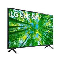 LG 43UQ80009LB, LED-Fernseher 108 cm (43 Zoll), schwarz, UltraHD/4K, Triple Tuner, SmartTV, Sichtbares Bild: 108 cm (43") Auflösung: 3840 x 2160 Pixel Format: 16:9