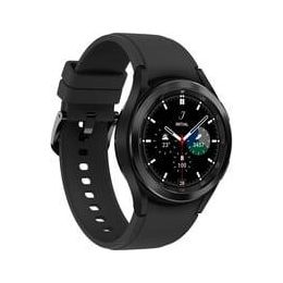 Samsung Galaxy Watch4 Classic, Smartwatch schwarz, 46 mm Display: 3,46 cm (1,4 Zoll) Kommunikation: Bluetooth 5.0, NFC, WLAN 802.11 b, WLAN 802.11 a, WLAN 802.11 g, WLAN 802.11 n Touchscreen: mit Touchscreen