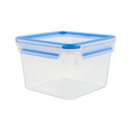 Emsa CLIP & CLOSE Frischhaltedose 1,75 Liter transparent/blau, quadratisch