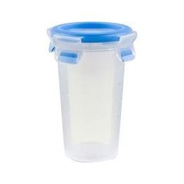 Emsa CLIP & CLOSE Frischhaltedose 0,35 Liter, Becher transparent/blau, rund, &Oslash; 9,2cm