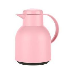 Emsa SAMBA Isolierkanne, 1 Liter rosa, QUICK PRESS Verschluss Material: Polypropylen (PP) / Glas, Mattiert Fassungsvermögen: Thermokanne + Quick Press Verschluss Eigenschaft: 1 Liter