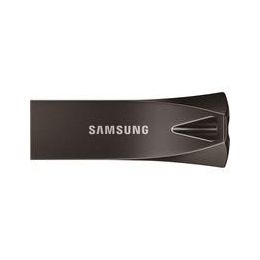 Samsung BAR Plus 256 GB Titan Grey, USB-Stick titan, USB-A 3.2 (5 Gbit/s) Kapazität: 256 GB Geschwindigkeit: Lesen: max. 300 MB/s Anschluss: USB-A 3.2 Gen 1 (5 Gbit/s)