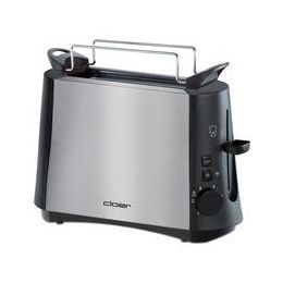 Cloer Single-Toaster 3890 edelstahl, 600 Watt, für 1 Scheibe Toast Leistung: 600 Watt Kapazität: 1 Scheibe Toast Funktionen: Auftauen, Liftfunktion, Stopp-Taste Ausstattung: Brotzentrierung, Krümelschublade