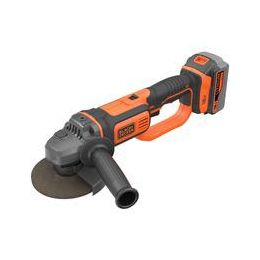 Black & Decker Akku-Winkelschleifer BCG720M1, 18Volt schwarz/orange, Li-Ionen Akku 4Ah