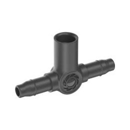 Gardena Micro-Drip-System T-St&uuml;ck f&uuml;r Spr&uuml;hd&uuml;sen/Endtropfer, 4,6mm (3/16"), Verbindung dunkelgrau, 5 St&uuml;ck, Modell 2023