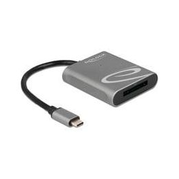 Delock USB-C Card Reader f&uuml;r XQD 2.0, Kartenleser grau