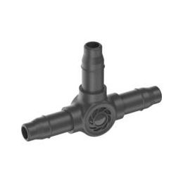 Micro-Drip-System T-Stück 4,6mm (3/16"), Verbindung dunkelgrau, 10 Stück, Modell 2023 Stückzahl: 10 Stück Anschlüsse: 4,6 mm Verbindungstechnik: Gardena "Quick & Easy" Systemteil/e für: Tropfsystem