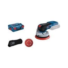 Bosch Akku-Exzenterschleifer GEX 18V-125 Professional solo, 18Volt blau/schwarz, ohne Akku und Ladeger&auml;t, in L-BOXX