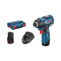 Bosch Akku-Schlagschrauber GDR 12V-110 Professional blau/schwarz, 2x Li-Ionen Akku 3,0Ah, in L-BOXX