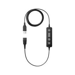 Jabra LINK 260 USB Adapter, USB-A Stecker > QD Stecker, Kabel schwarz