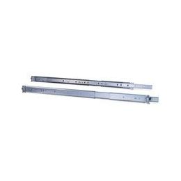 Inter-Tech 1U Teleskopschienen 650 mm, Einbauschienen grau
